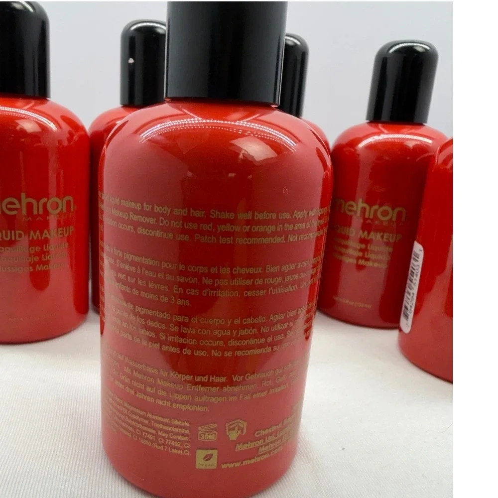 Mehron | Makeup | Mehron Liquid Makeup Red Body Hair Paint 45oz Lot Of ...
